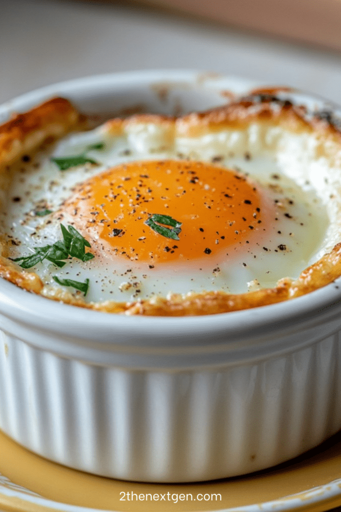 Œuf Cocotte, Simple Budget-Friendly Baked Egg Easy to Make